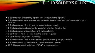 Law of Armed Conflicts | PPTX
