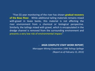 Marcopper Boac River Update | PPTX