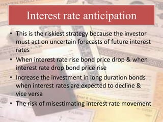 Bond portfolio management strategies | PPTX