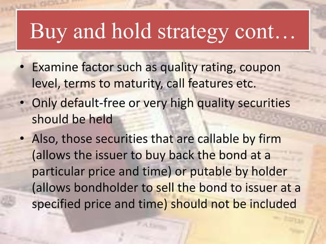 Bond portfolio management strategies | PPTX