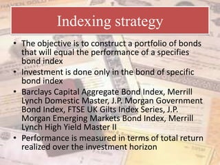 Bond portfolio management strategies | PPTX