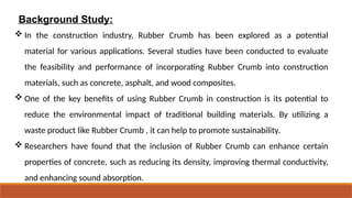 Investigation of Compressive Strength in Concrete Using Rubber Crumb as ...