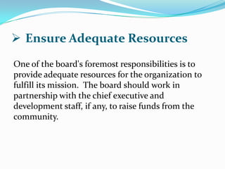 The Essentials of Board Governance | PPTX