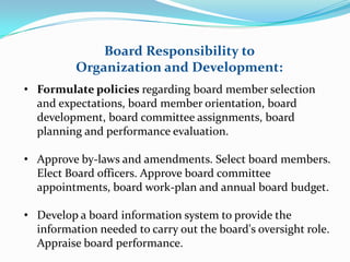 The Essentials of Board Governance | PPTX