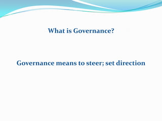 The Essentials of Board Governance | PPTX