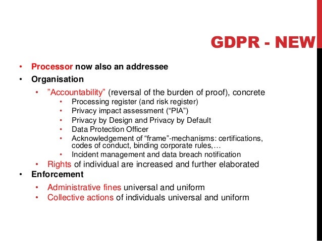 GDPR project board deck (example)