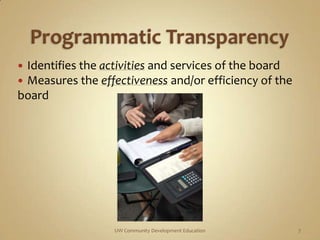 Board Transparency And Accountability | PPTX