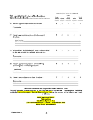 Coaching for Excellence - Board of Directors CEO Assessment Form | DOC