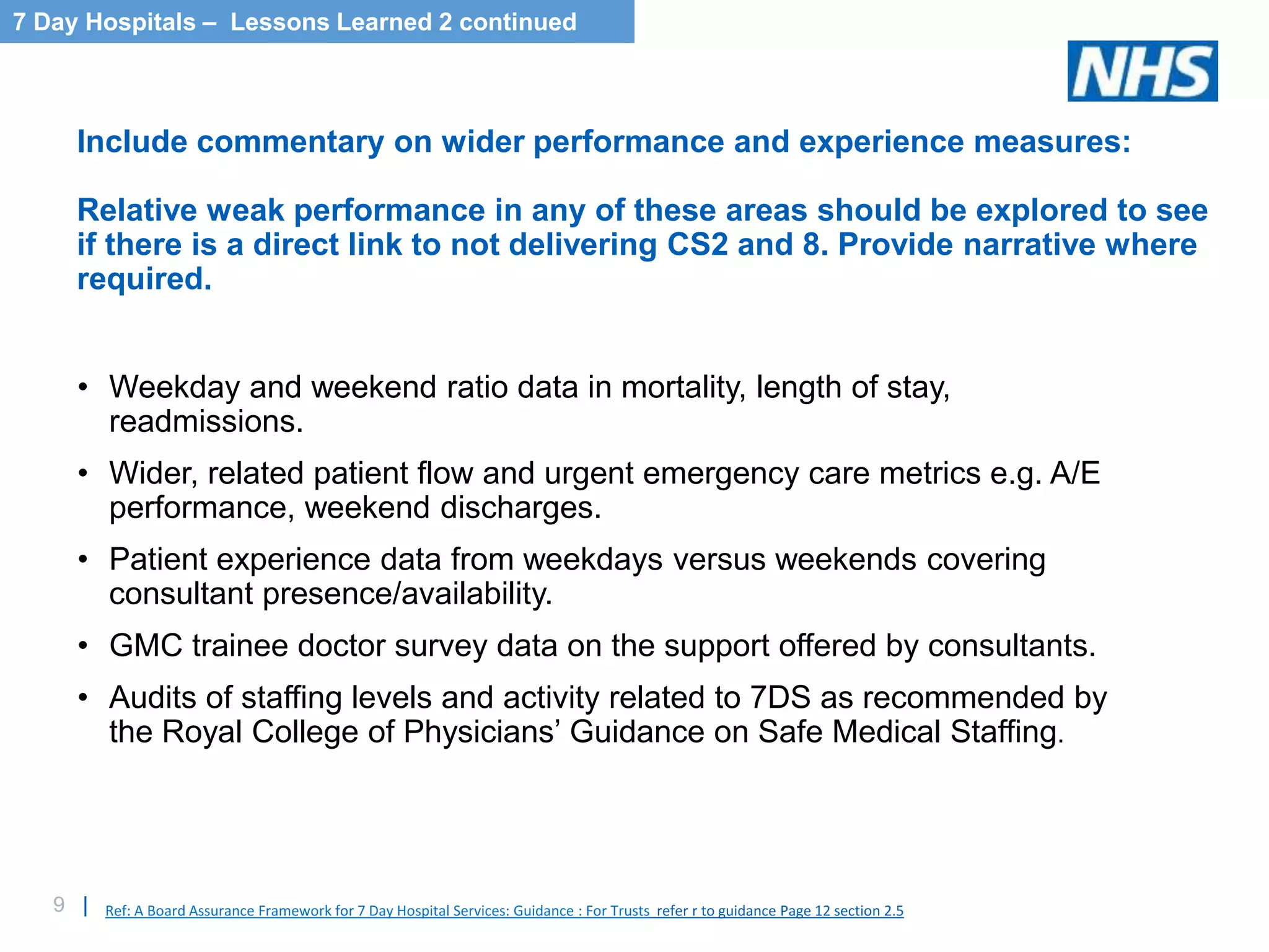 7DS Board Assurance Framework: Planning or June 2019 submission | PPT