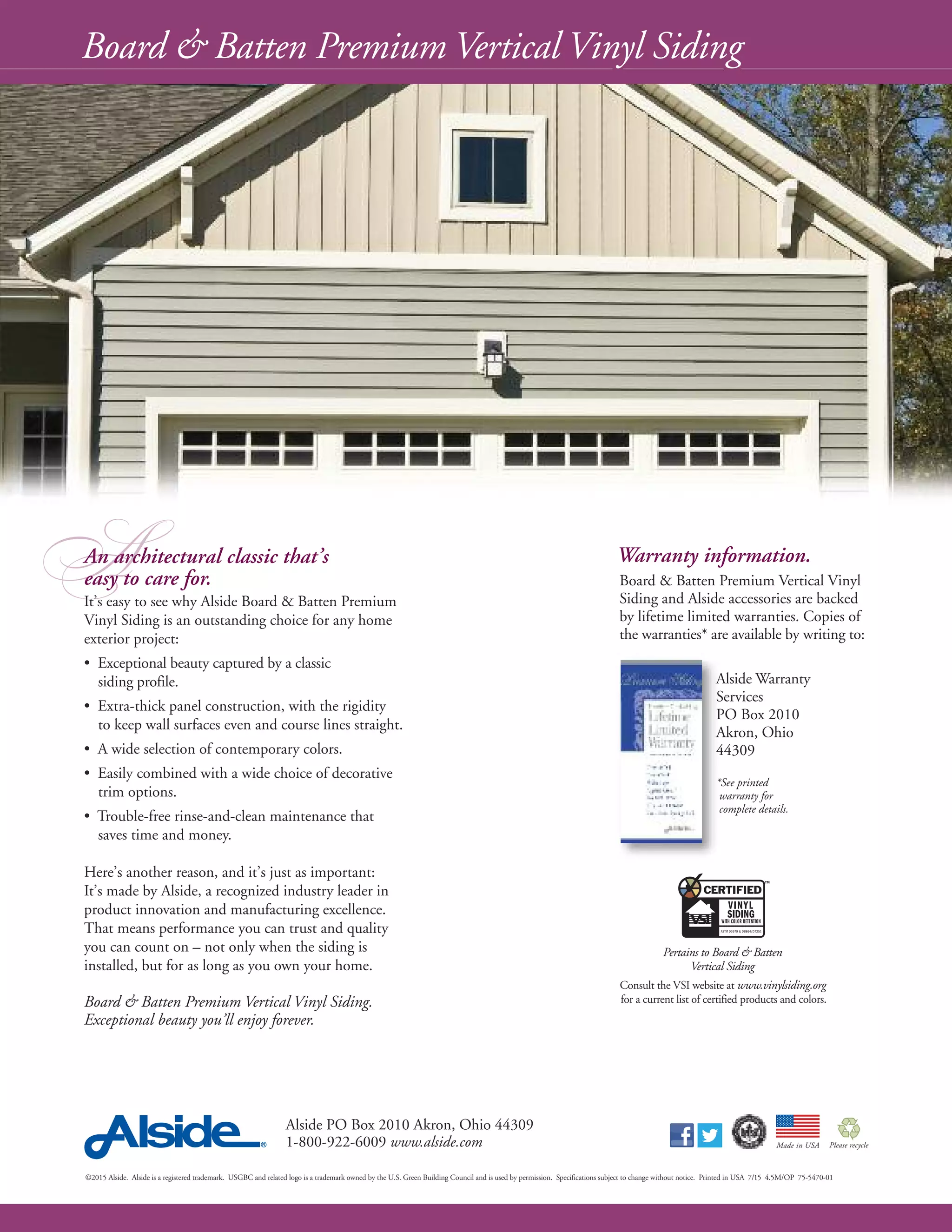 Alside Boardbatten brochure | PDF