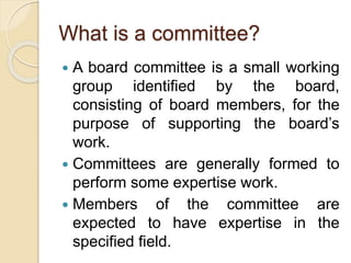Board committees | PPTX