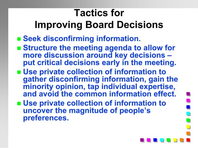 Board Decision Making Help you to better understand the biases in ...