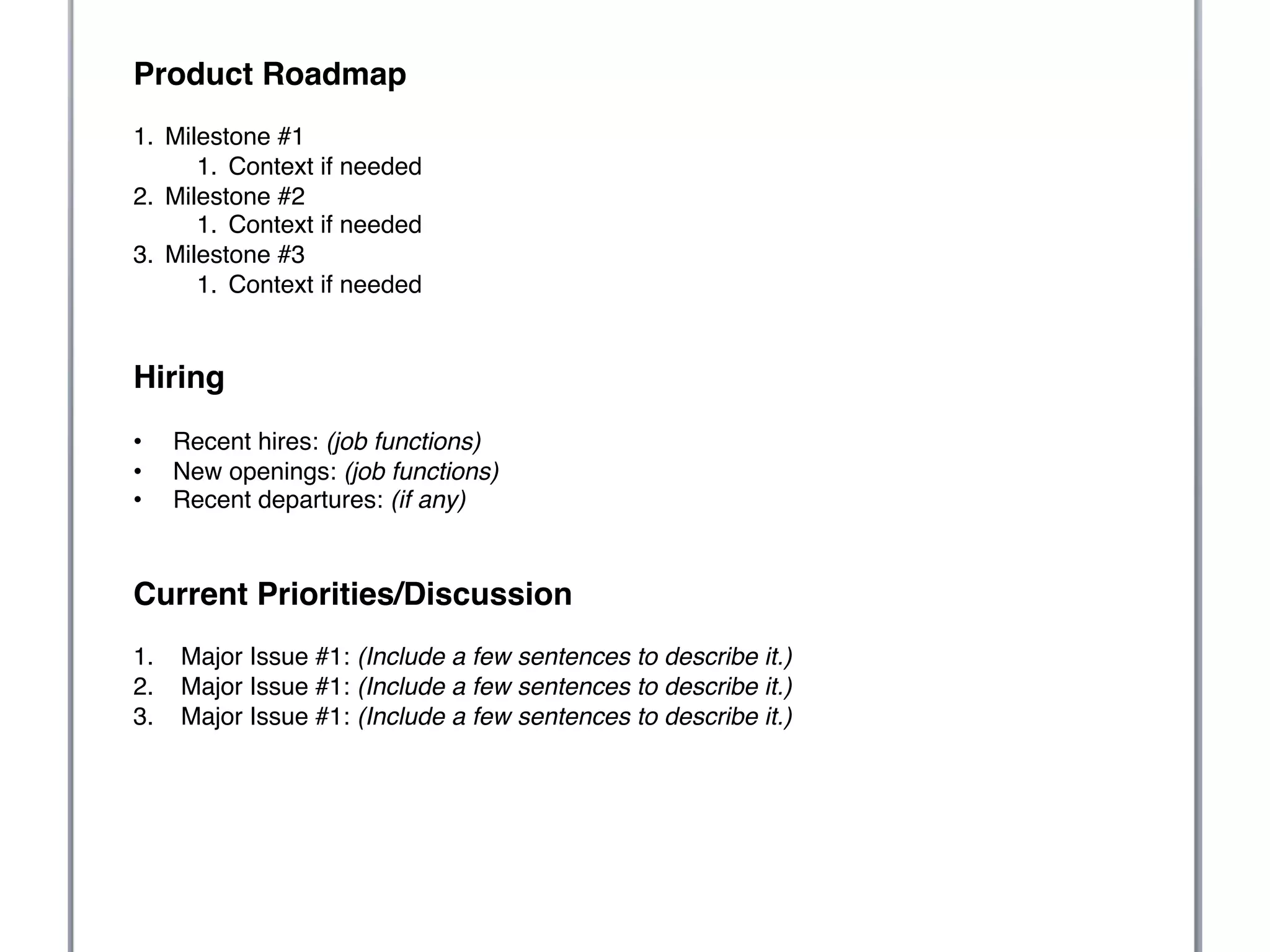 Startup Board Deck Templates 2.0 - NextView | PDF
