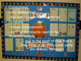 Board displays evaluation form | PPT