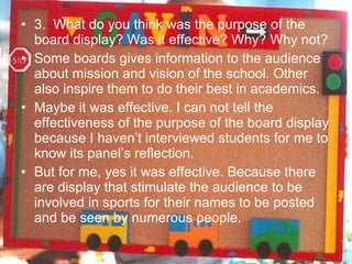 Board displays evaluation form (1) | PPT