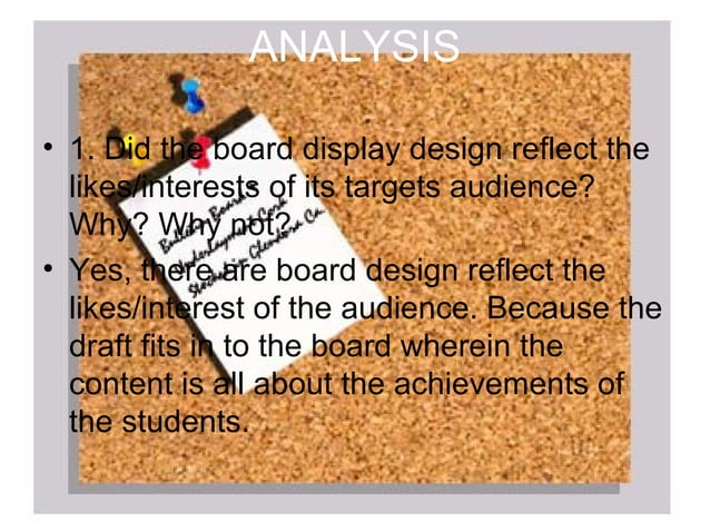 Board displays evaluation form (1) | PPT