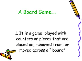 Board games ppt | PPT