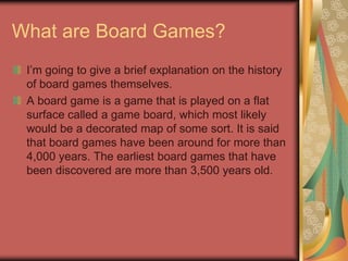 Board Games by Sara | PPSX | Board Games and Puzzles | Games and Puzzles