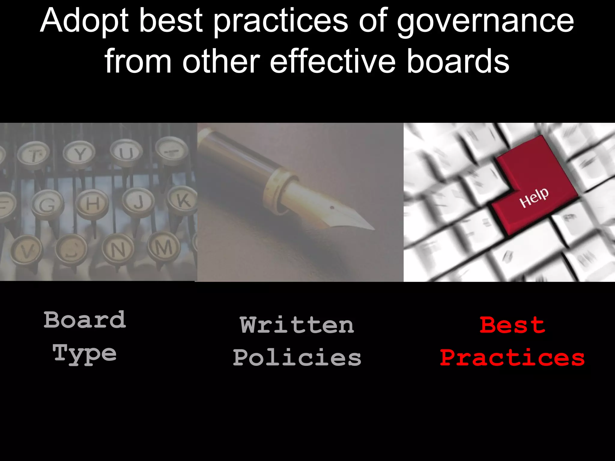 Board governance for Nonprofits | PPT