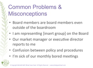 Board governance training slideshow | PDF