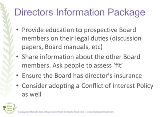Board governance training slideshow | PDF