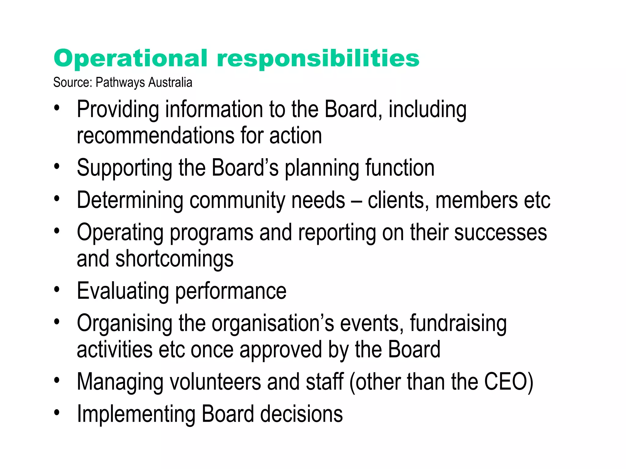 Non-Profit Board Induction | PPT