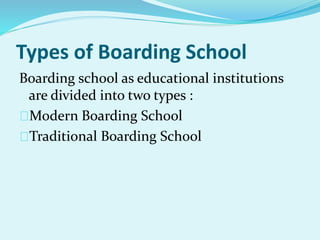 Boarding school | PPTX