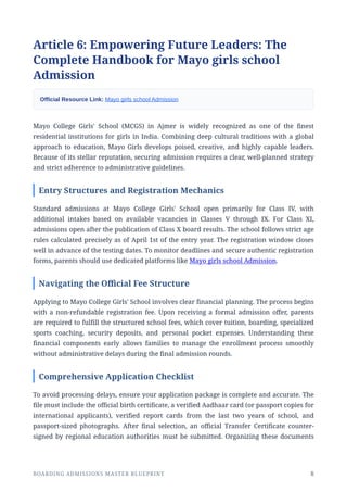 Comprehensive Strategic Blueprint for Elite Boarding School Admissions ...