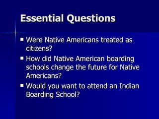 Native American Boarding Schools | PPT