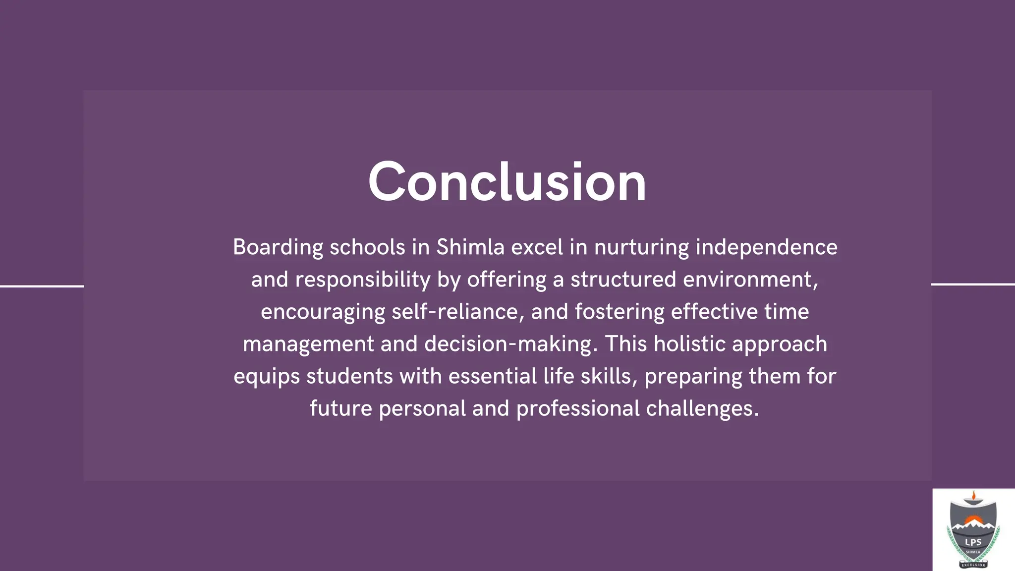 boarding school in shimla and fostering independence.. | PDF