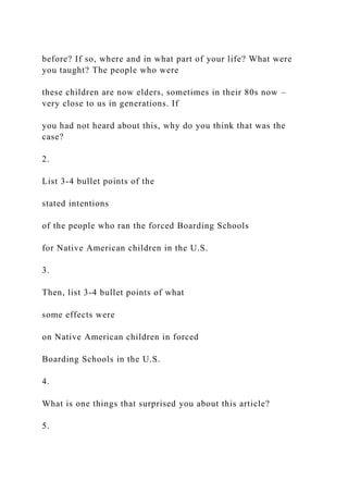 BOARDING SCHOOLSThe boarding school experience for Indian childr.docx