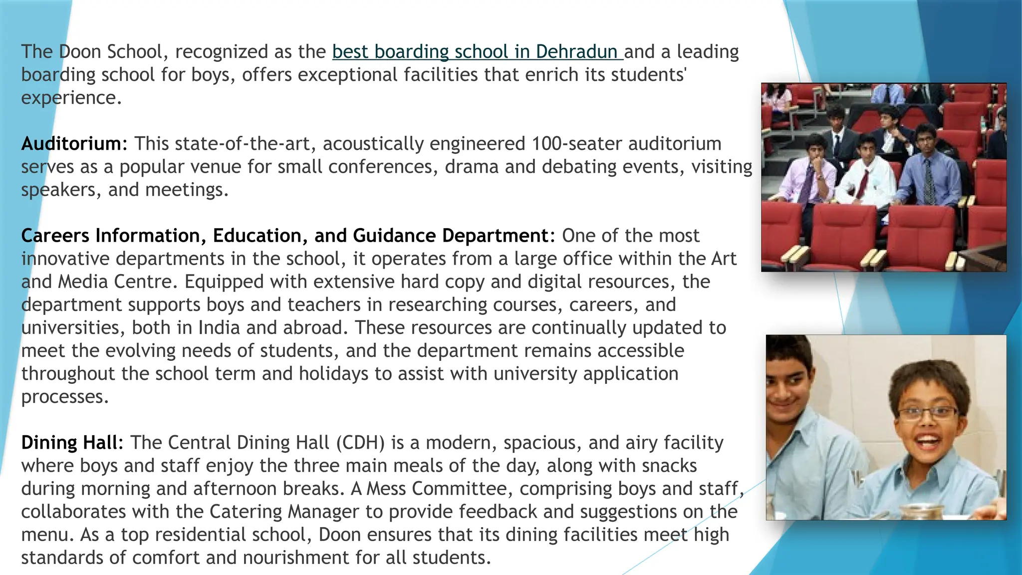 The Doon School: Best Boarding School in Dehradun with Top-Class Facilities | PPTX