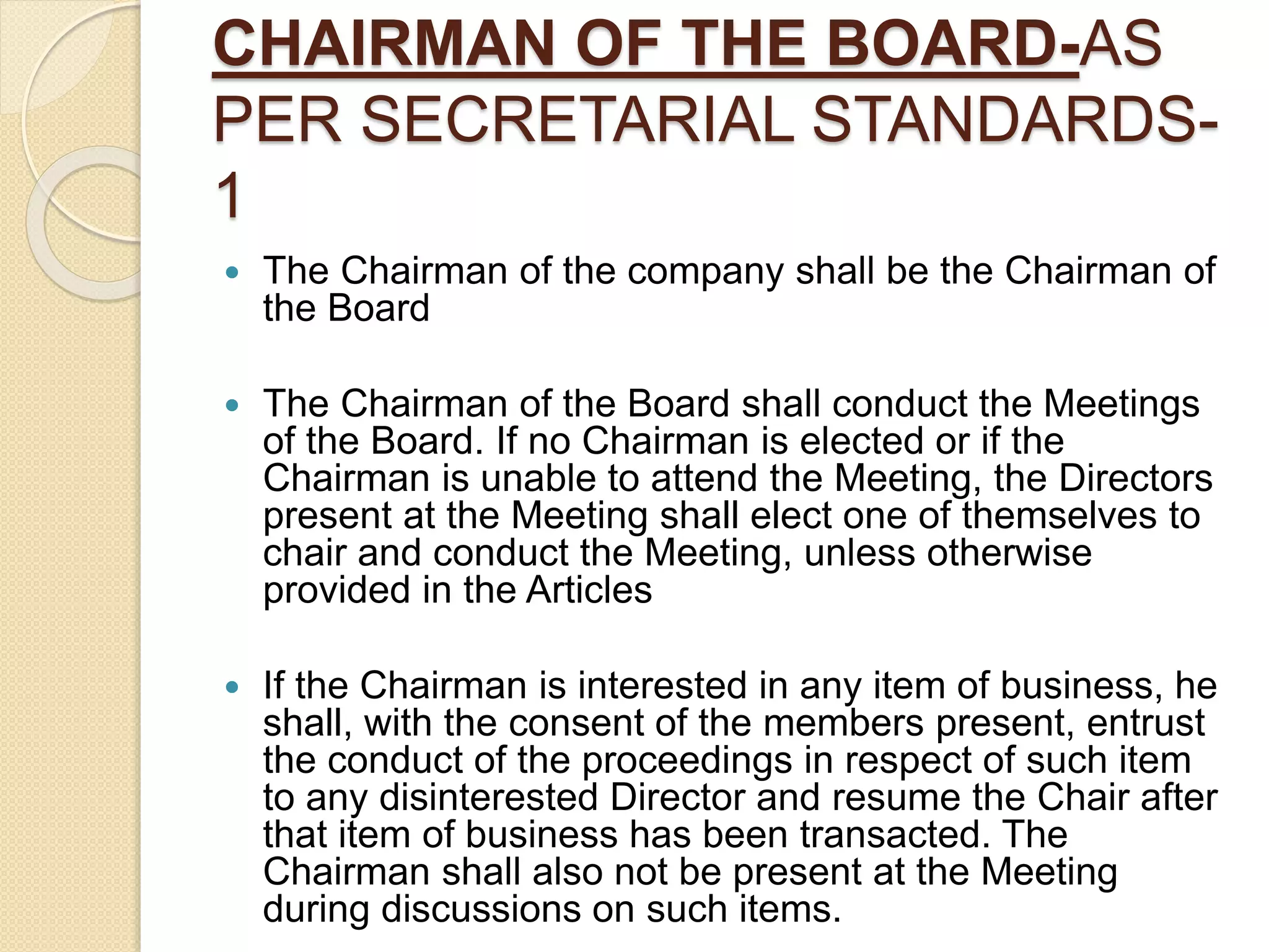 Board meeting of Companies | PPTX
