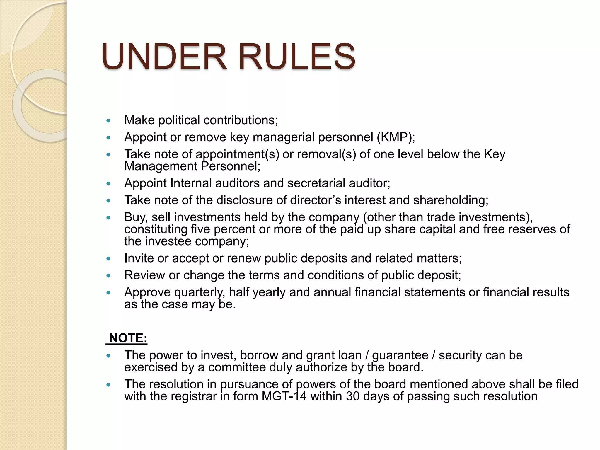 Board meeting of Companies | PPTX