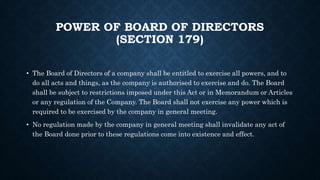 Board of directors - Powers & Restrictions | PPTX