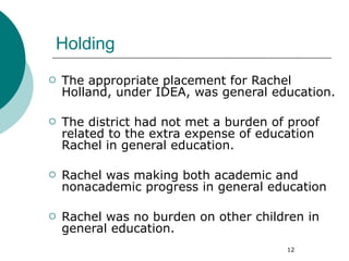 Board of education v. rachel holland 1992 | KEY