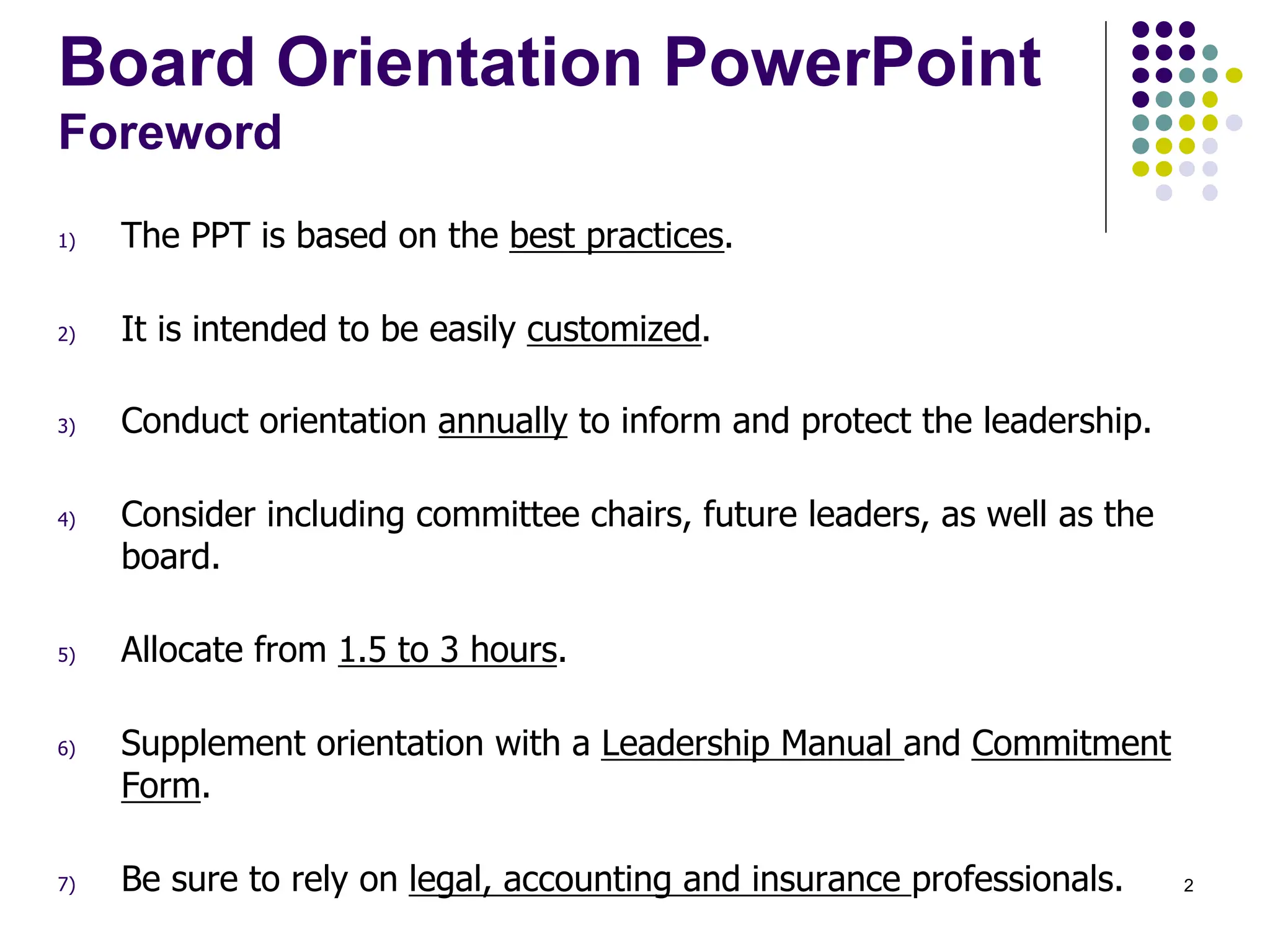 NonProfit Board:Complete Orientation Kit | PDF