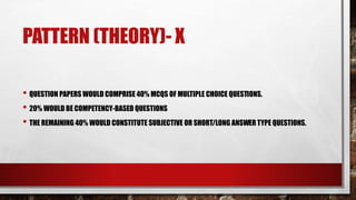 Cbse board pattern and syllabus description | PPTX