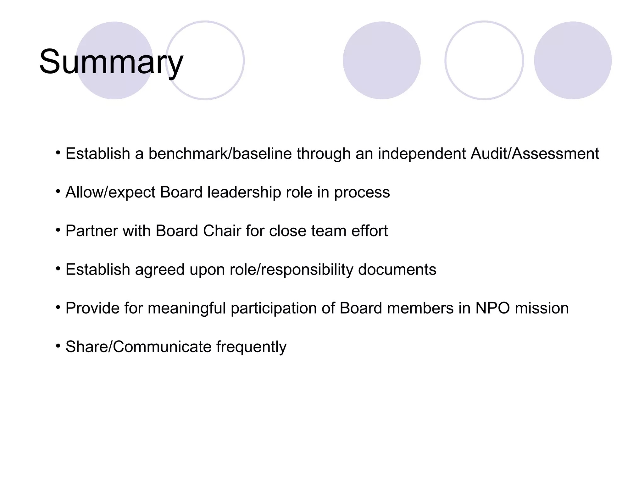 Board Development: Working from within | PPT