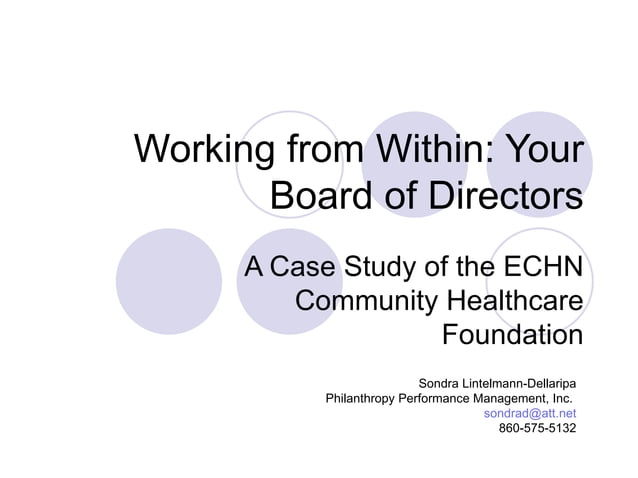 Board Development: Working from within | PPT