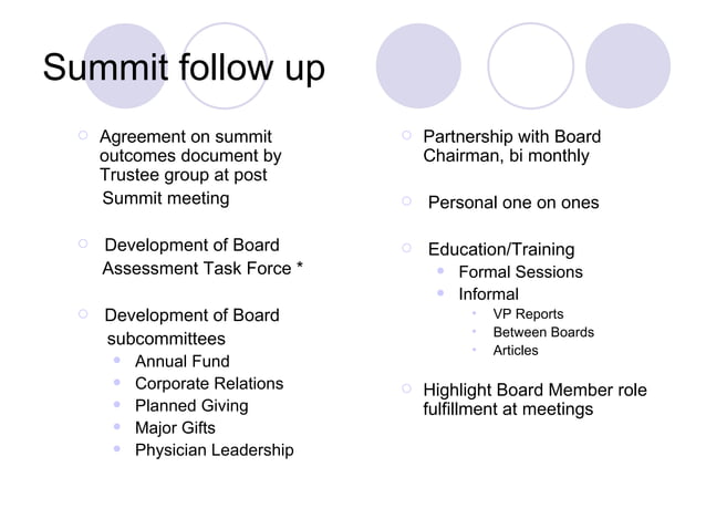 Board Development: Working from within | PPT