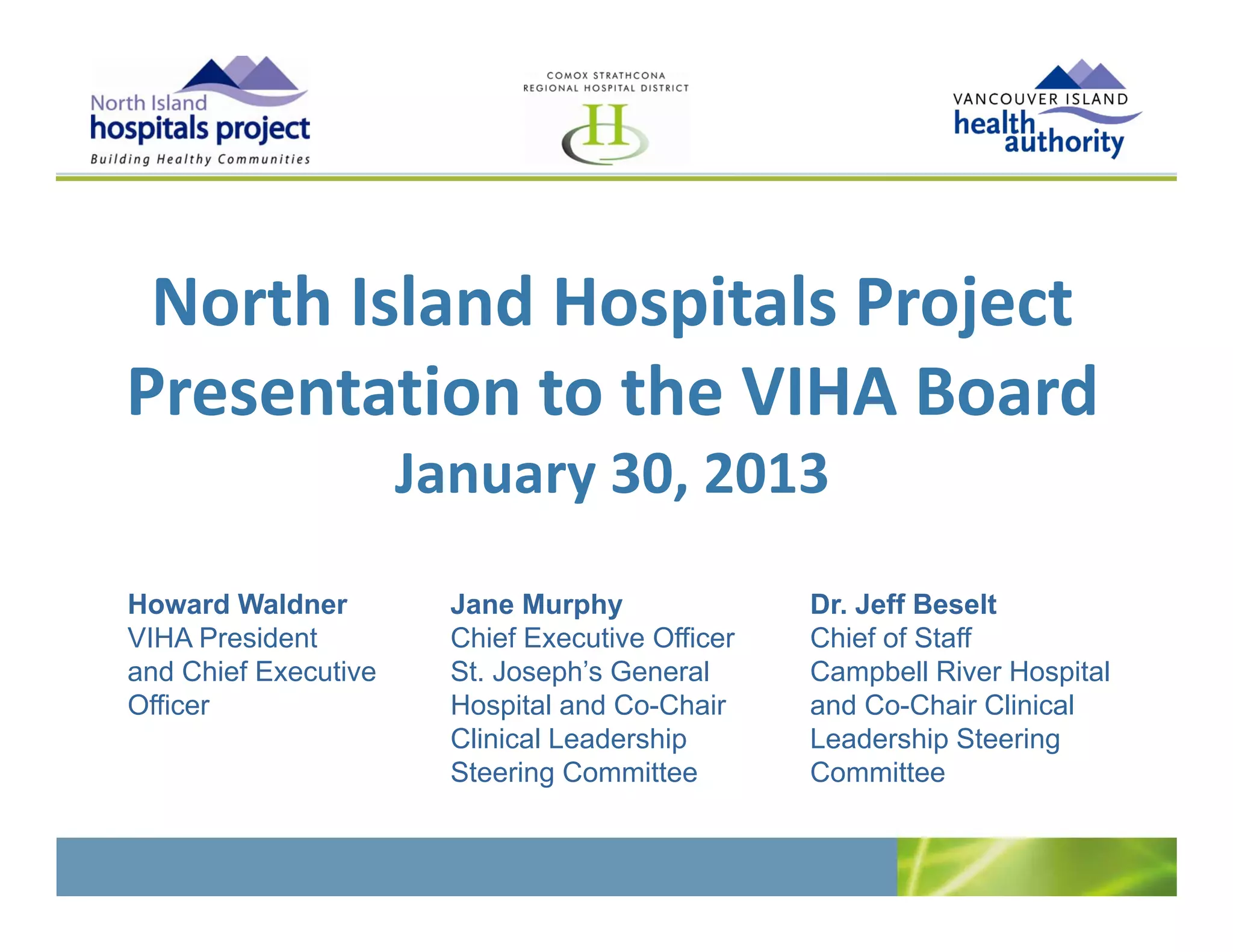 NIHP VIHA Board Presentation | PPT