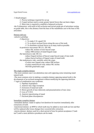 Board review of rpd and complete denture | PDF