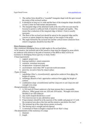 Board review of rpd and complete denture | PDF