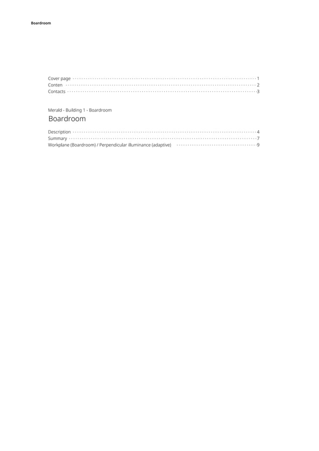 Boardroom Lighting Design with LED Panel Light | PDF