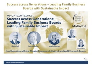 Family Business & Sustainability Webinar Presentation | PDF | Business Administration | Business