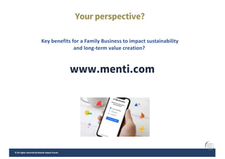 Family Business & Sustainability Webinar Presentation | PDF | Business Administration | Business