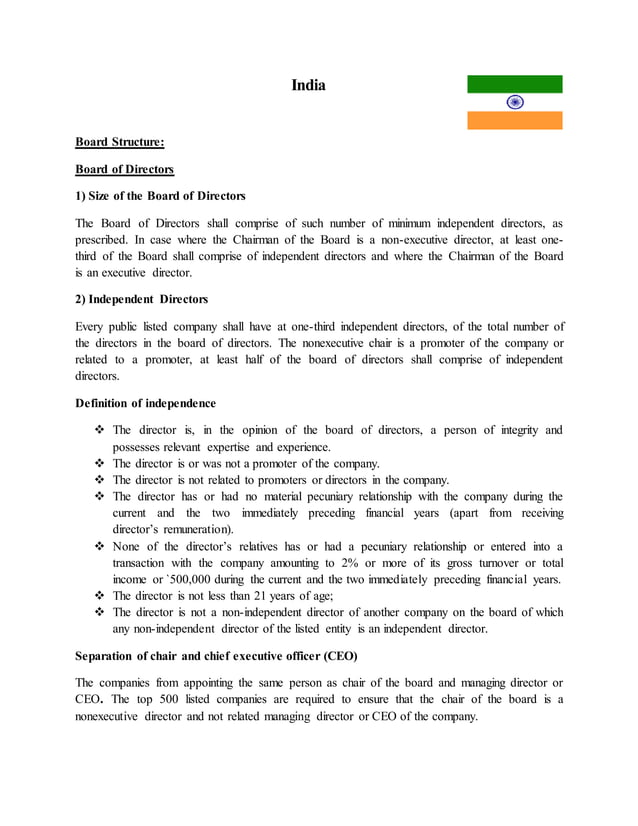 Board Structure, Board Independence, and Board Diversity (Bangladesh vs ...