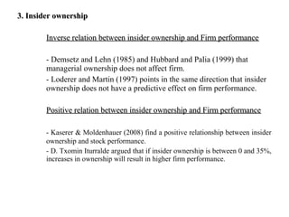 Board structure and firm performance | PPT