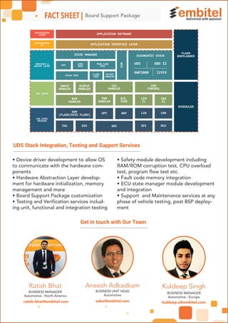 Board Support Package Fact Sheet | Manual Guide | PDF